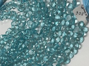 Blue Hydro Quartz Heart Faceted