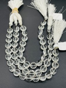 Crystal Quartz Coin Smooth