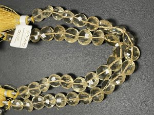 Beer Quartz Coin Faceted