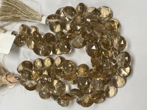 Champagne Quartz Heart Faceted